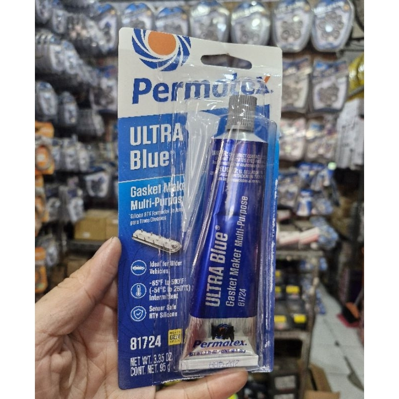 Jual Permatex Ultra Blue Silicone Gasket Maker 80022/ Lem RTV Permatex ...