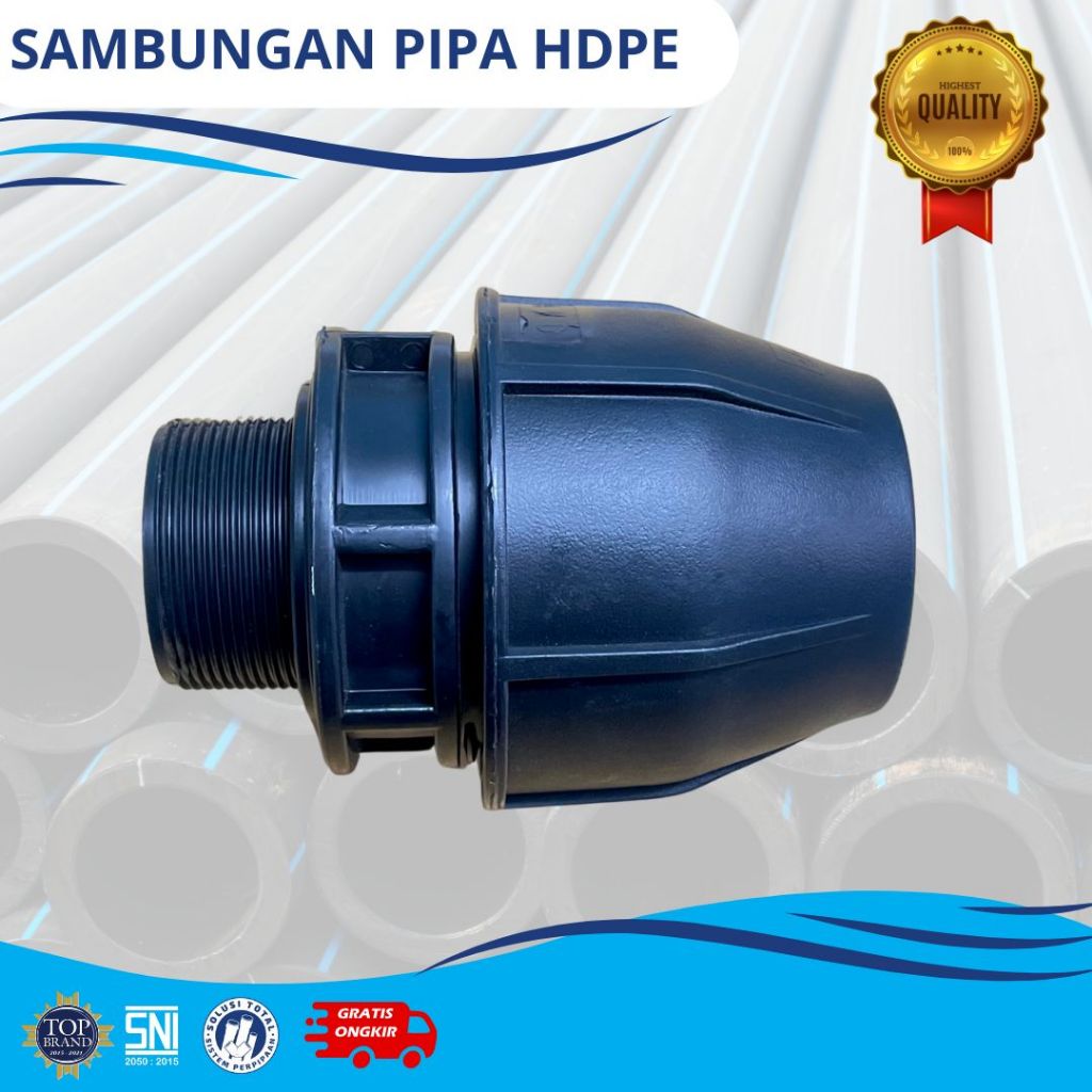 Jual Shock drat luar hdpe 32 x 1 inch - Male coupler pipa hdpe | Shopee ...