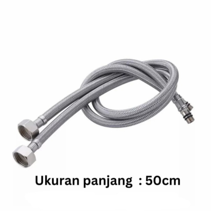 Jual Selang Flexible Panas / Dingin 1/2 Inch X 10mm Panjang 50 CM ...