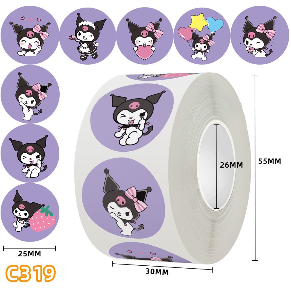 Jual STICKER ROLL ISI 200 STICKER LUCU / STICKER SEALING MOTIF KARTUN ...