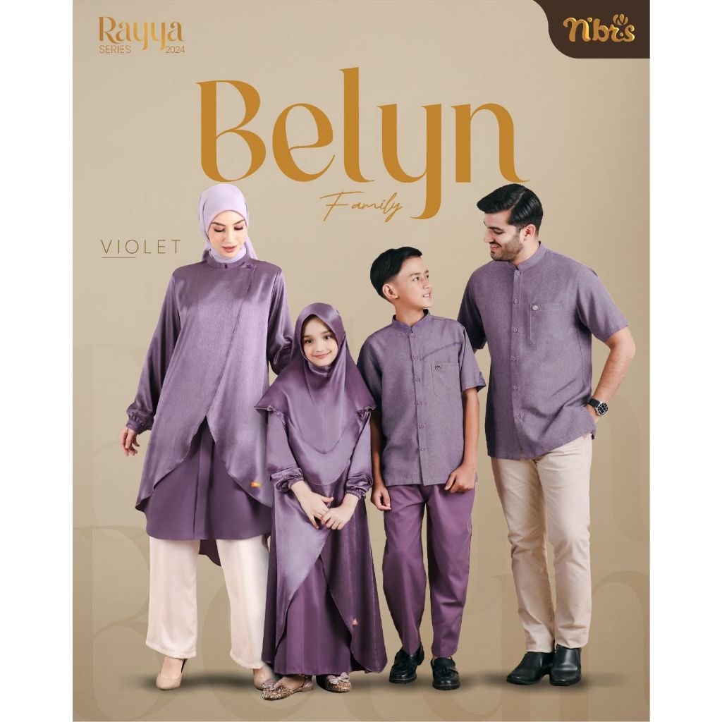 Jual Nibras Rayya Series BELYN VIOLET Bahan Wave Nami, Viscose dan ...