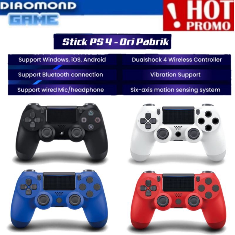 Jual Stik Stick PS4 DS4 LightBar + Free Kabel Charger + Dus Stik ...