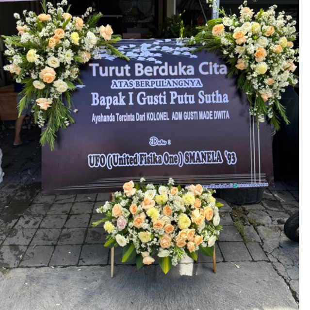 Jual Bunga Papan Ucapan Size 100 x 150cm Bunag titik Bunga segar ...