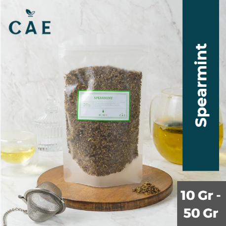 Jual Dried Spearmint Leaf Tea Teh Daun Spear Mint Leaves Organik Kering Premium 10 Gram - 50 ...