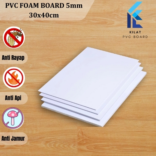 Jual Kilat PVC Foam Board Tebal 5mm Ukuran 30x40cm | Shopee Indonesia