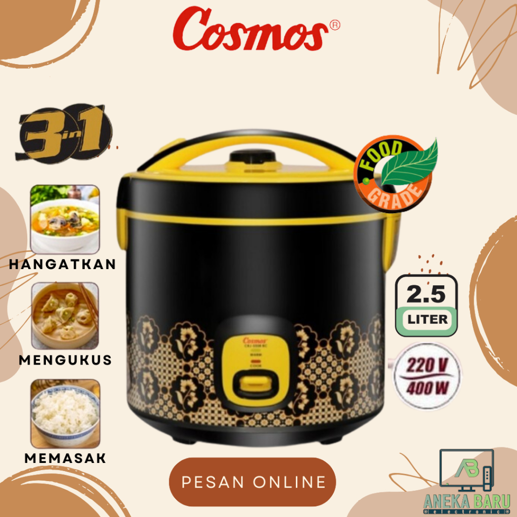 Jual [READY & COD] Cosmos Rice Cooker Jumbo CRJ-5508BC / 5508BC / CRJ ...