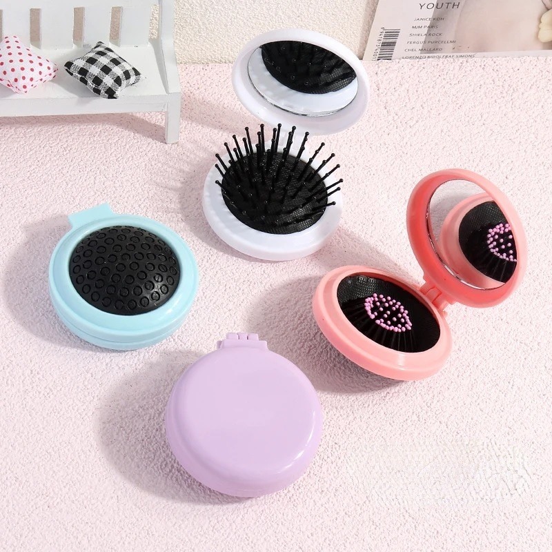 Jual SEJAHTERA SELALU - 3 PCS Sisir Rambut + Cermin Bulat Lipat 2in1 ...