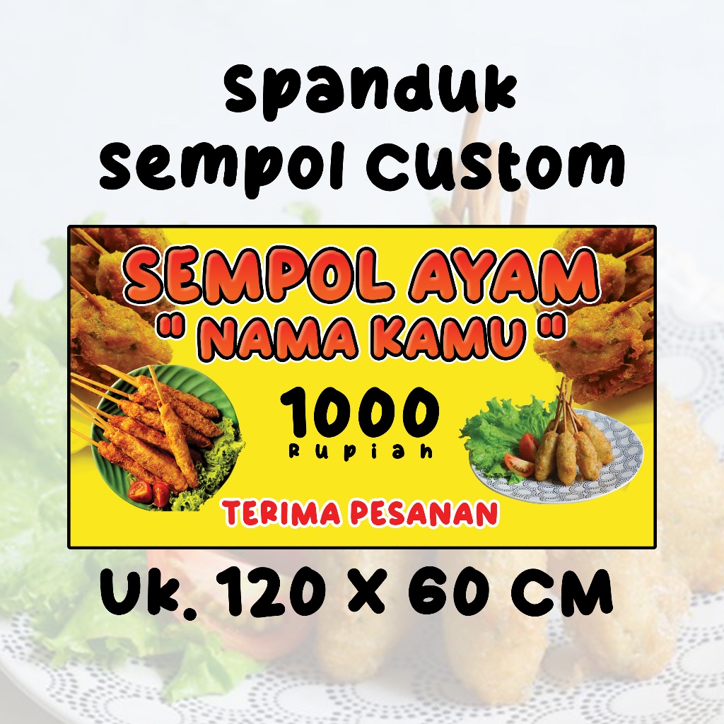 Jual SPANDUK SEMPOL AYAM UK.120 X 60 & 200 x 100(FREE CUSTOM) | Shopee ...