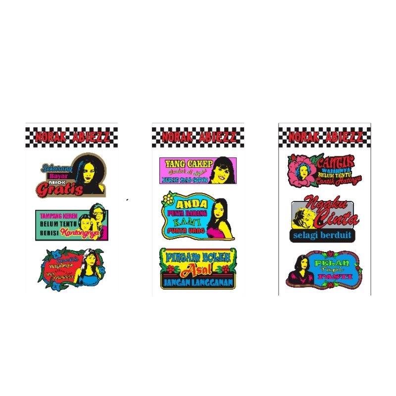 Jual Sticker Pack Kata-kata Jadul 90an | Shopee Indonesia