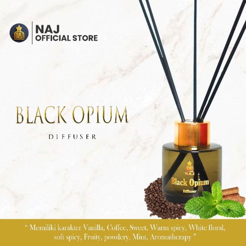 Jual Pengharum Ruangan Reed Diffuser | Black opium aroma Terapi Pewangi ...