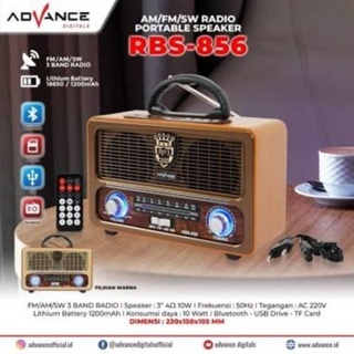 Jual ADVANCE RBS-856 SPEAKER RADIO BLUETOOTH CLASSIC | Shopee Indonesia