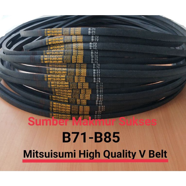 Jual AhH V BELT VANBELT B71 B72 B73 B74 B75 B76 B77 B78 B79 B8 B81 B82 B83 B84 B85 MITSUISUMI ...