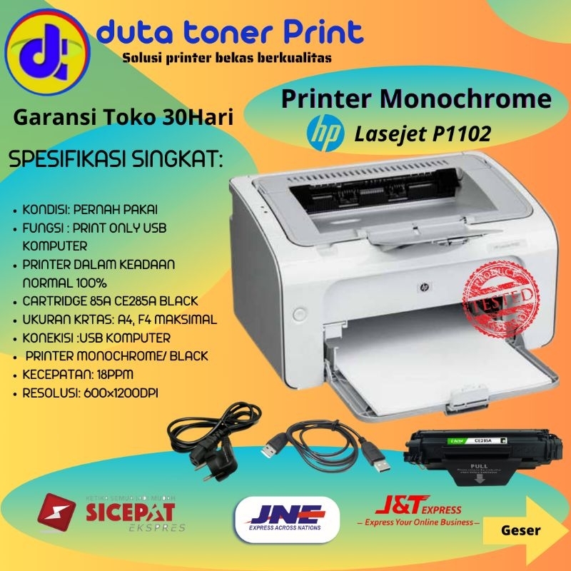 Jual Printer HP Laserjet P1102 toner 85A CE285A siap pakai | Shopee Indonesia