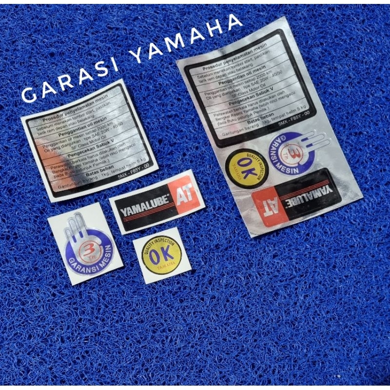Jual Stiker panduan Chrome yamaha set isi 4 item sticker panduan ...