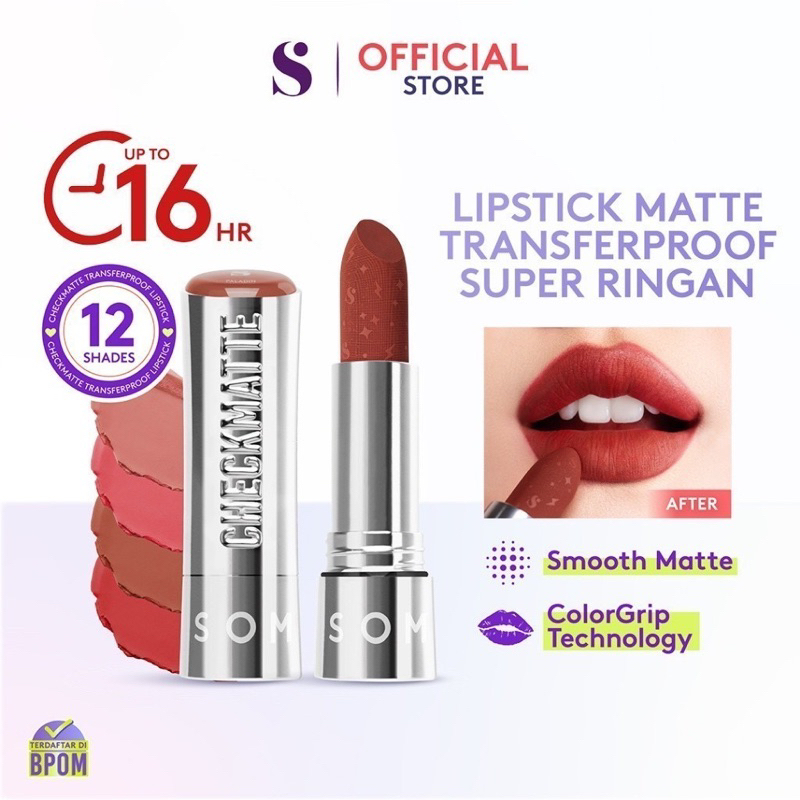 Jual SOMETHINC Checkmatte Transferproof Lipstick / Somethinc check ...