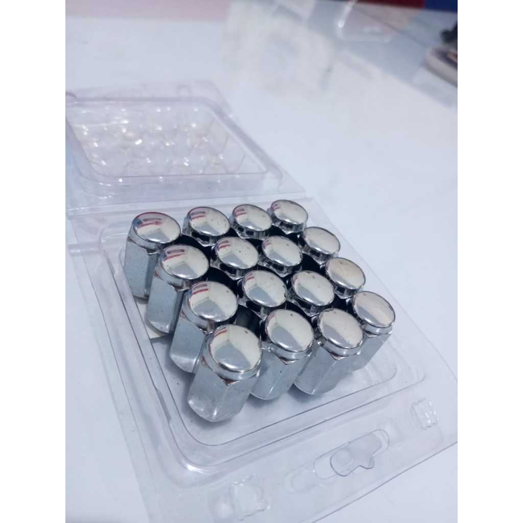 Jual Mur Roda Mobil 19 / 21 • Hsr Lug Nut Fujita Chrome • Baut Roda ...