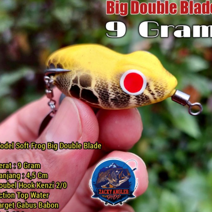 Jual Baru Soft Frog Big Double Blade 21 Lure 9 Gram | Shopee Indonesia