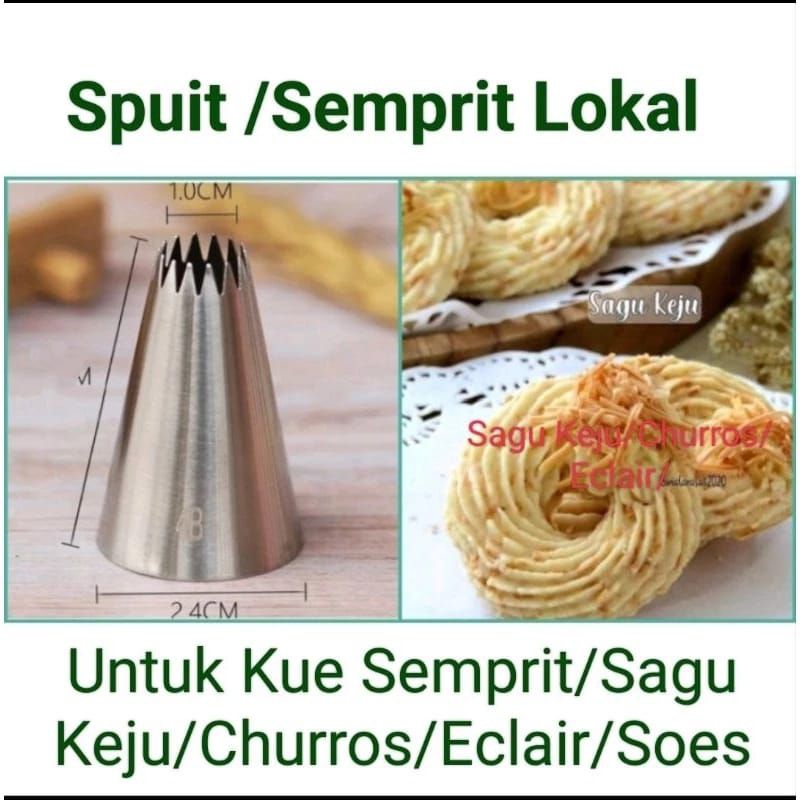 Jual Spuit Kue/Semprit Sagu Keju/Churros V1 Besar | Shopee Indonesia