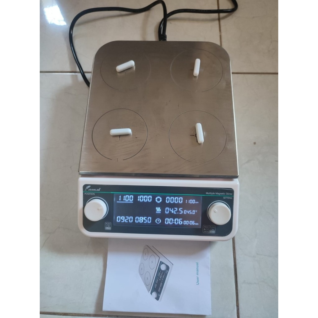 Jual Multi Position Magnetic Stirrer with Heating max 120C MHS-4 Pro ...