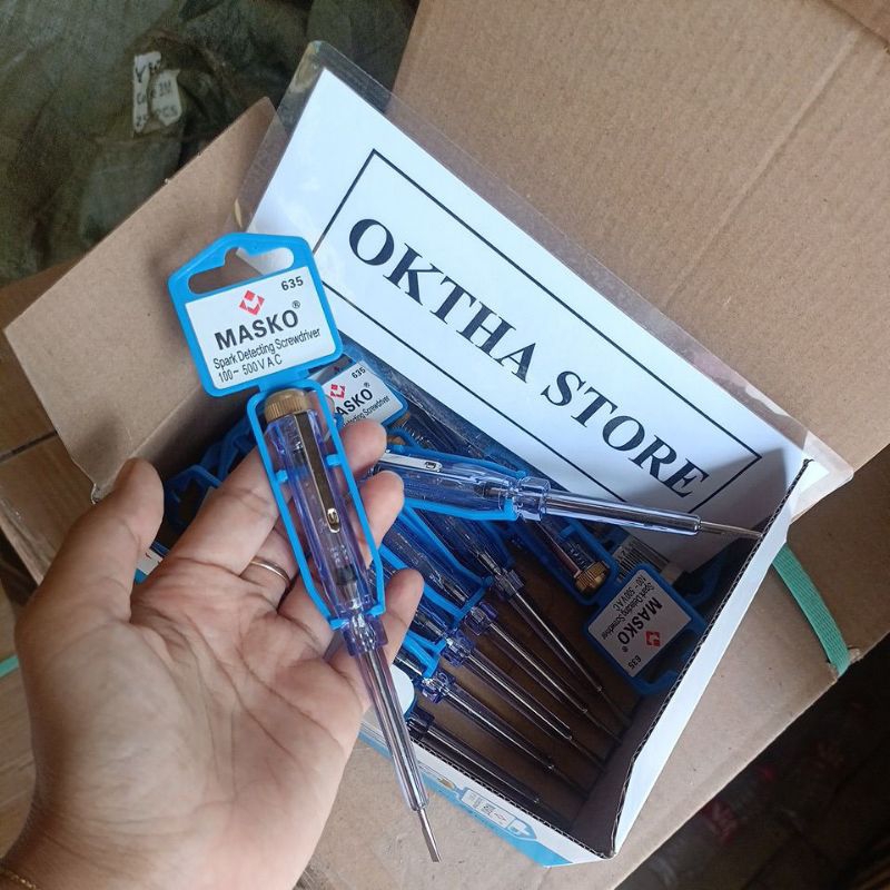 Jual Obeng Tespen masko 635 (-) tespen minus | Shopee Indonesia