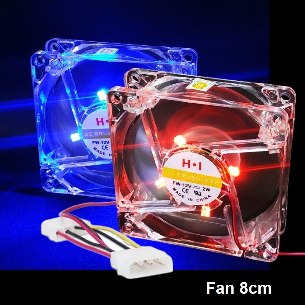 Jual Fan Casing 8cm / Kipas untuk Computer PC CPU | Shopee Indonesia