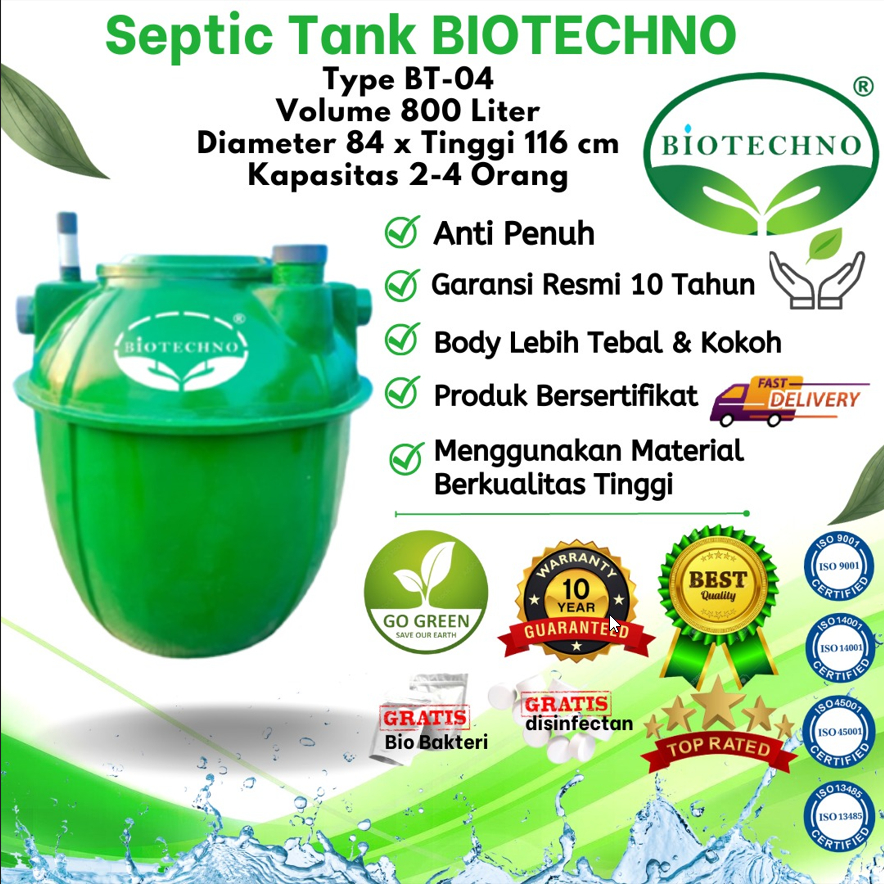 Jual Septic Tank Bio - Biotech - Septik Tank BIOTECHNO - Biofil ...