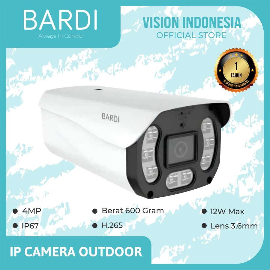 Jual BARDI IP CAMERA OUTDOOR CCTV POE STC - IP67 4MP SMART IOT TUYA ...