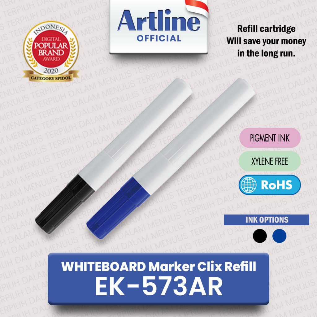 Jual ARTLINE Refill isi Ulang Spidol Whiteboard Marker CLIX EK-573A-R ...
