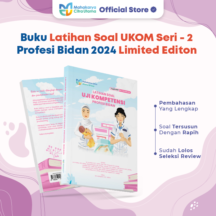 Jual Buku UKOM Bidan 2024 Seri II - Latihan Soal Uji Kompetensi Profesi Bidan 100% ORIGINAL ...