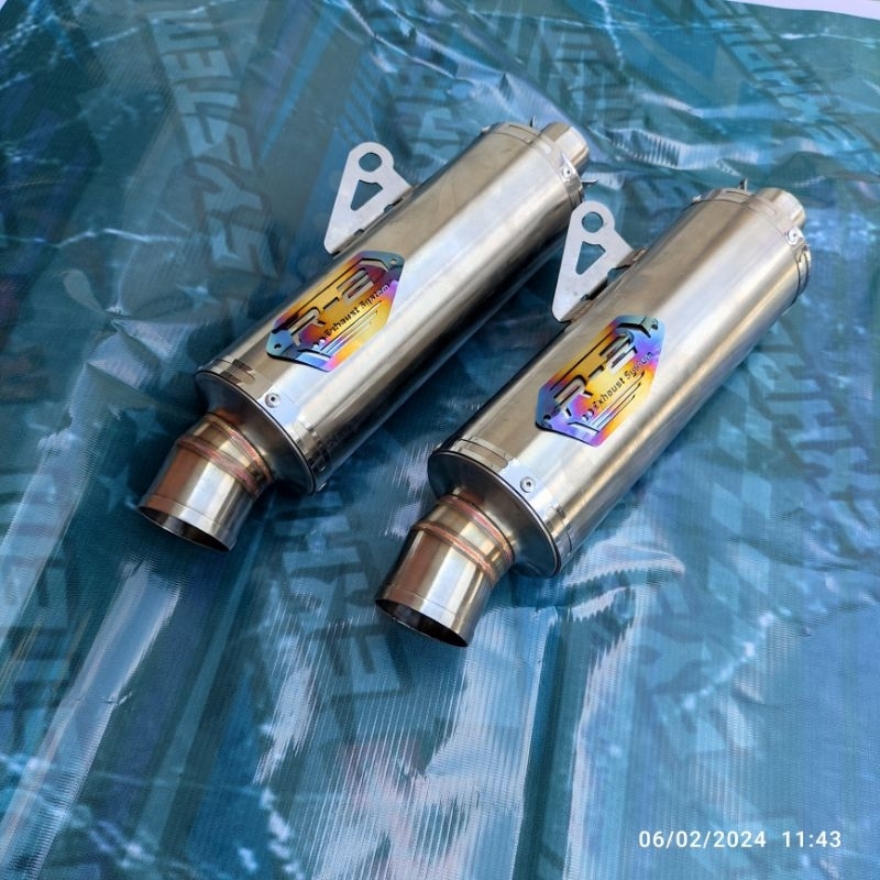 Jual Slincer kNALPOT Bulat panjang 25cm Dan peredam Suara Knalpot / Db ...