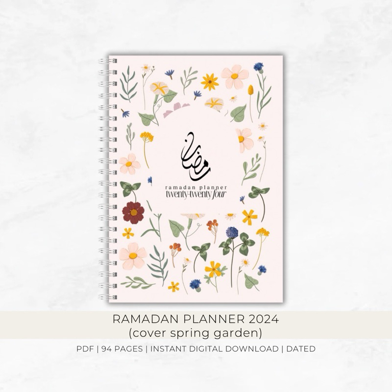 Jual Ramadan Planner 2024 (Cover Spring Garden) Ramadhan Planner ...