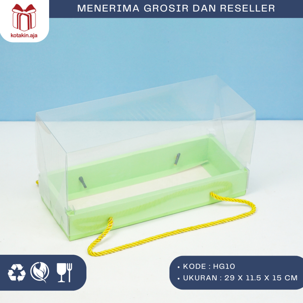 Jual Box Mika Tali / Box Mika Toples Isi 3 / Kotak Mika Cookies / Box ...