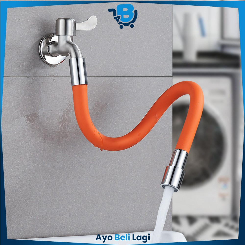 Jual Selang Sambungan Kran Air Universal 1/2 Inch 360 Derajat Pipa Elastis / Fauce Extender Alat ...