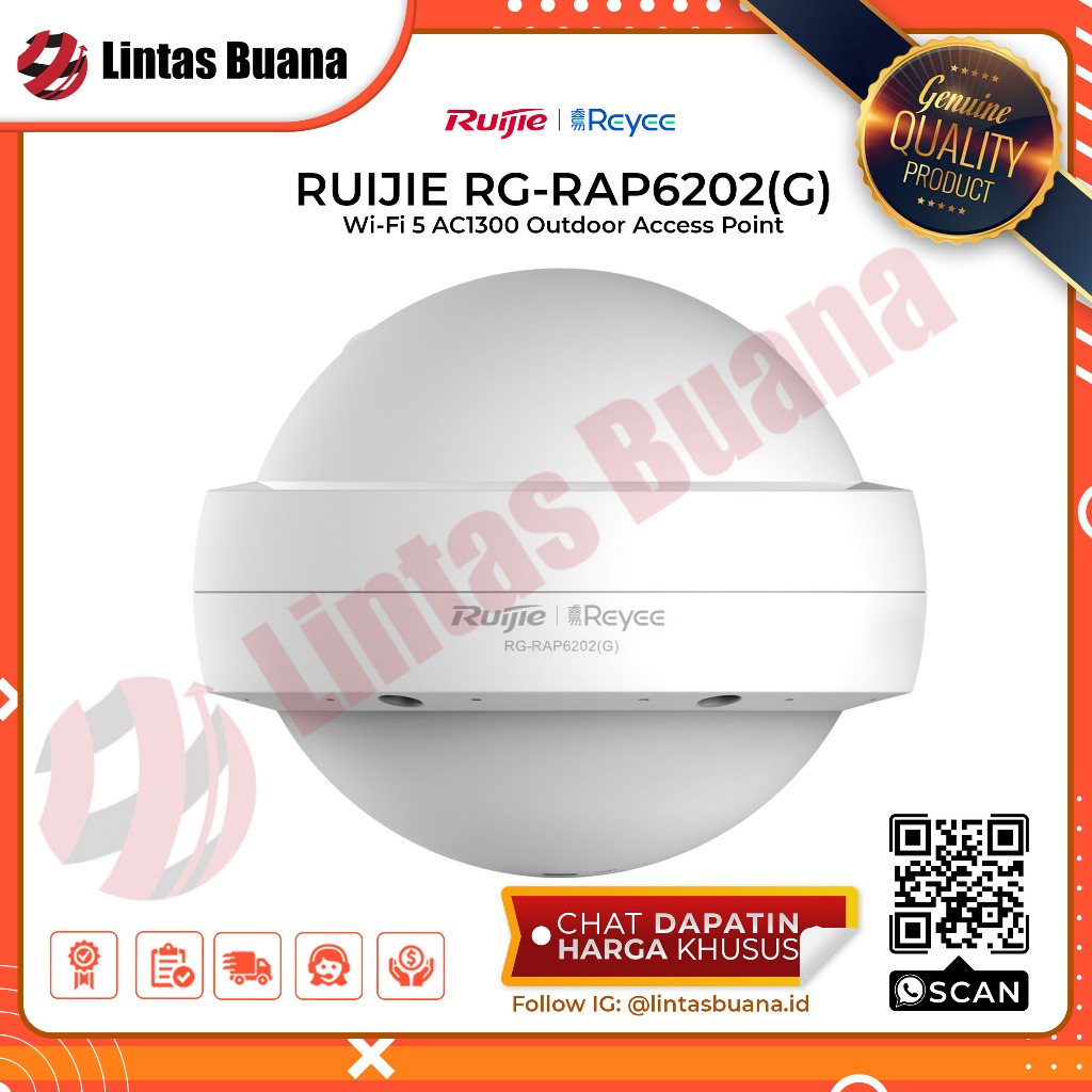 Jual RUIJIE RG-RAP6202 (G) Wi-Fi 5 AC1300 Outdoor Access Point | Shopee ...