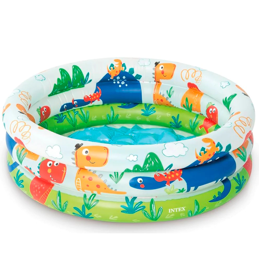 Jual INTEX 57106 Kolam Renang Anak Bayi INTEX BABY DINO POOL 61cm x ...
