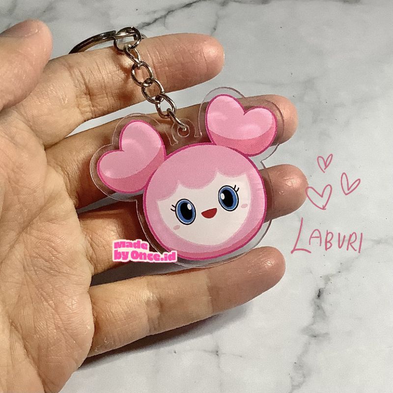 Jual TWICE Lovely/Laburi Acrylic 2 side Keychain by madebyonce.id ...