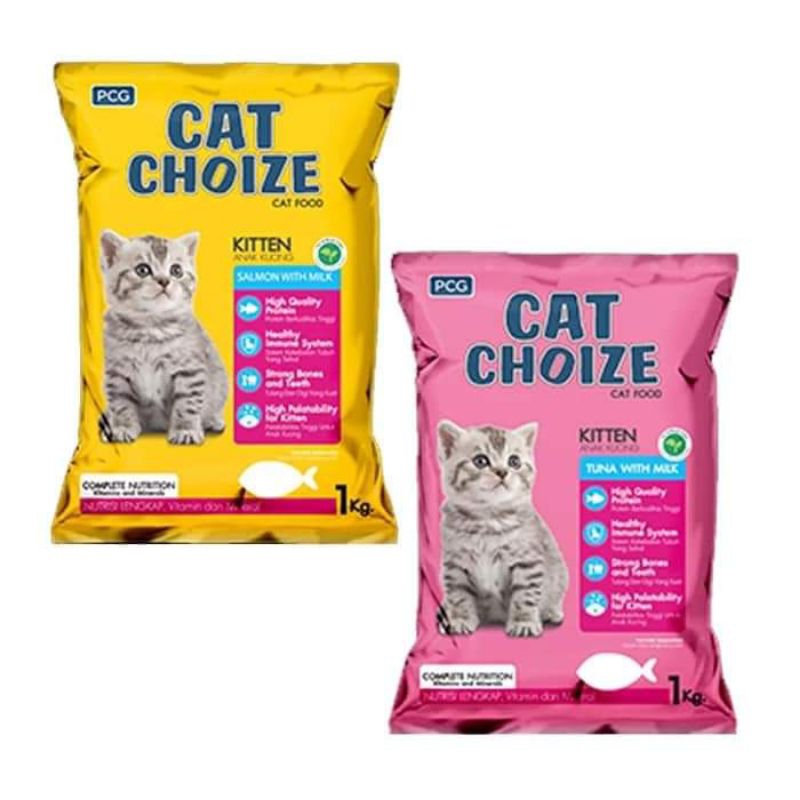 Jual Cat Choice Kitten Tuna & Salmon 1 Kg | Shopee Indonesia