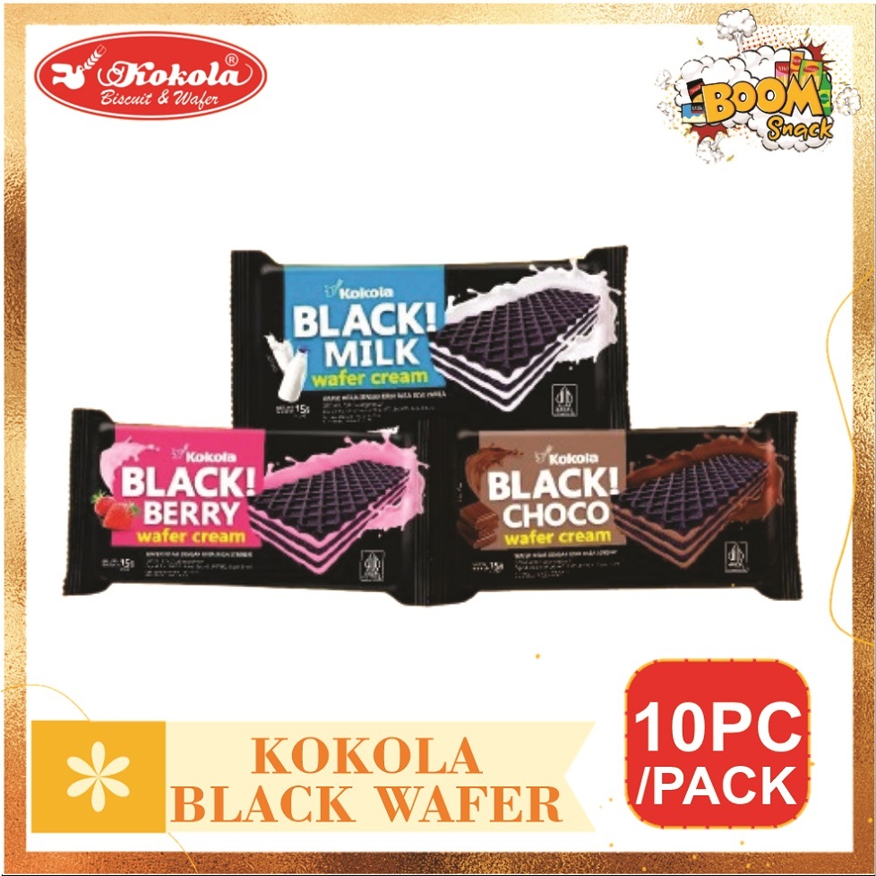 Jual Kokola Black Wafer isi 10pcs | Shopee Indonesia