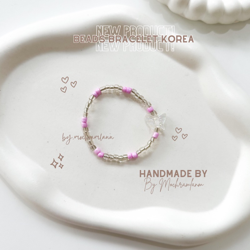 Jual BEADS BRACELET KOREA CUTE // GELANG MANIK KOREA // GELANG MANIK ...