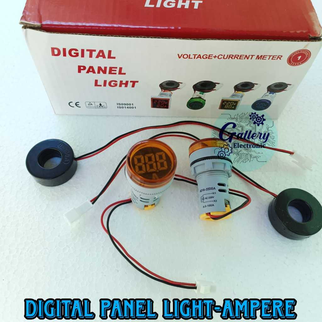 Jual Lampu Pilot 22mm / Lampu Indikator Amper Meter Digital LED Display ...