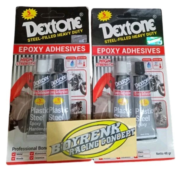 Jual LEM DEXTONE PLASTIC STEEL EPOXY ADHESIVE PLASTIK BESI METAL FOAM ...