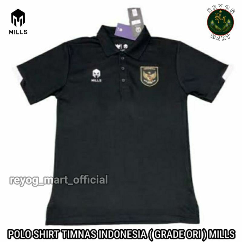 Jual KAOS POLO TIMNAS INDONESIA THIRD HITAM 2023 - 2024 GRADE ORI ...
