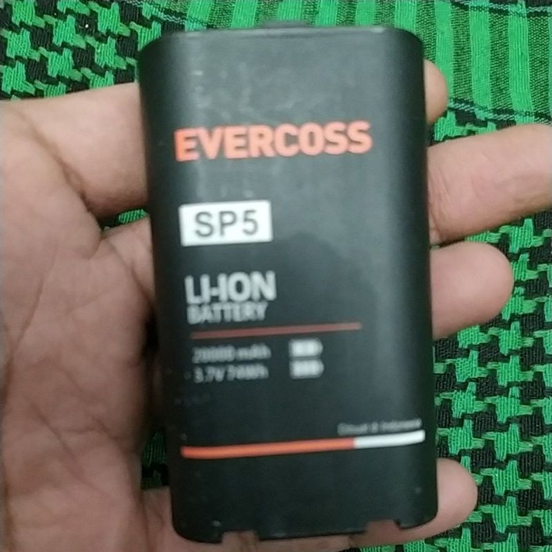 Jual baterai outdoor Evercoss sp5 original cabutan 100% | Shopee Indonesia