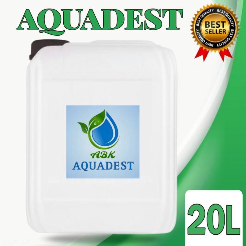 Jual Aquadest Aquadest /Distilled Water /Air Suling 20 Liter | Shopee ...