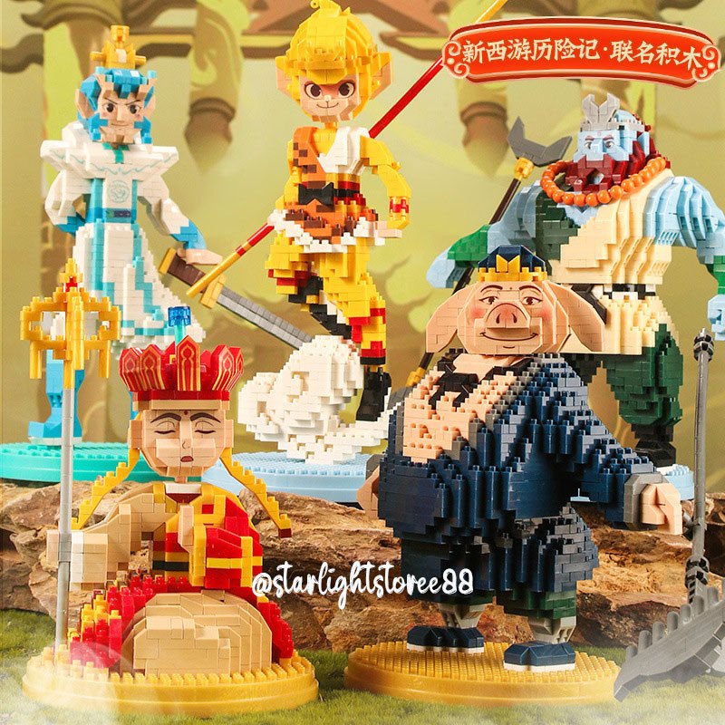 Jual [STR88] Nano Bricks Journey to the West Sun Gokong Pat Kay Tom Sam ...