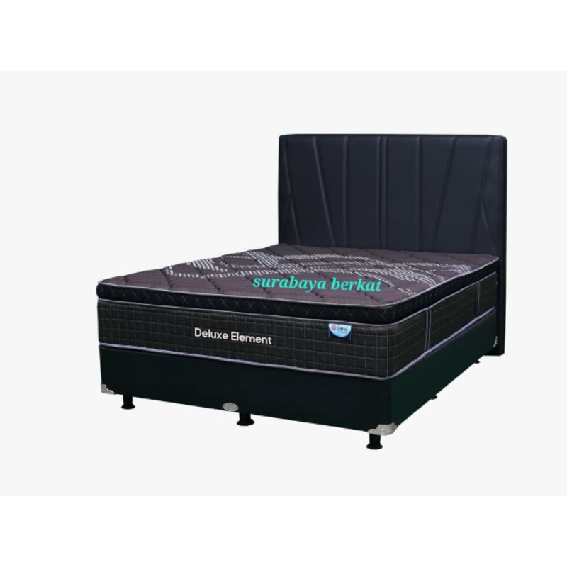 Jual springbed set central deluxe element ( kasur dipan dan sandaran) | Shopee Indonesia