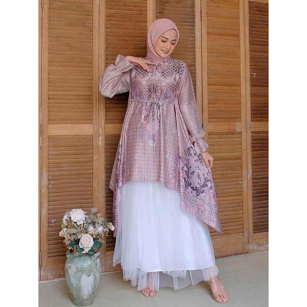 Jual Tunik Vanilla Hijab Maya Series Size L (Pre Loved) | Shopee Indonesia
