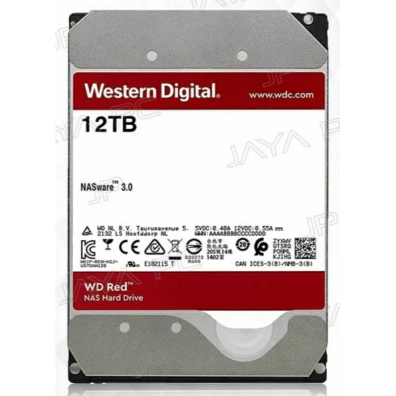 Jual Harddisk Internal Western digital Red Plus PC 12TB 3.5" | Shopee ...
