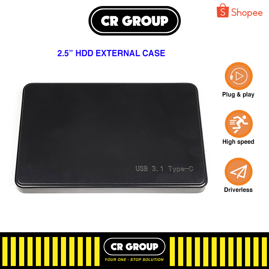 Jual [CRGROUP] Case HDD External 2,5" SATA Type C to USB 3.1 / Hard Disk Sata 2,5 Inch 120GB ...