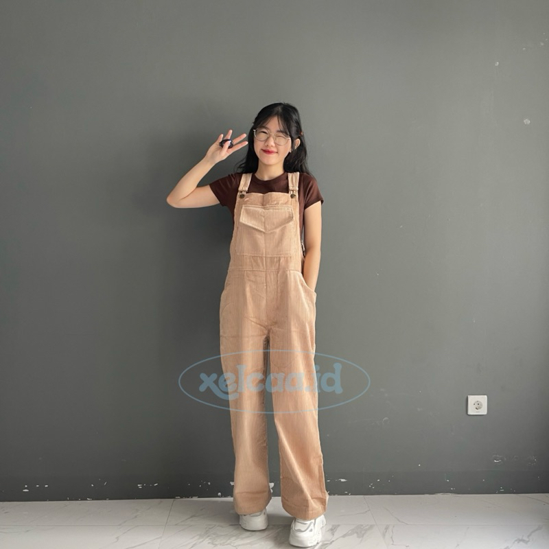 Jual Alila Overall | Celana Kodok Corduroy | Celana Panjang Korean ...